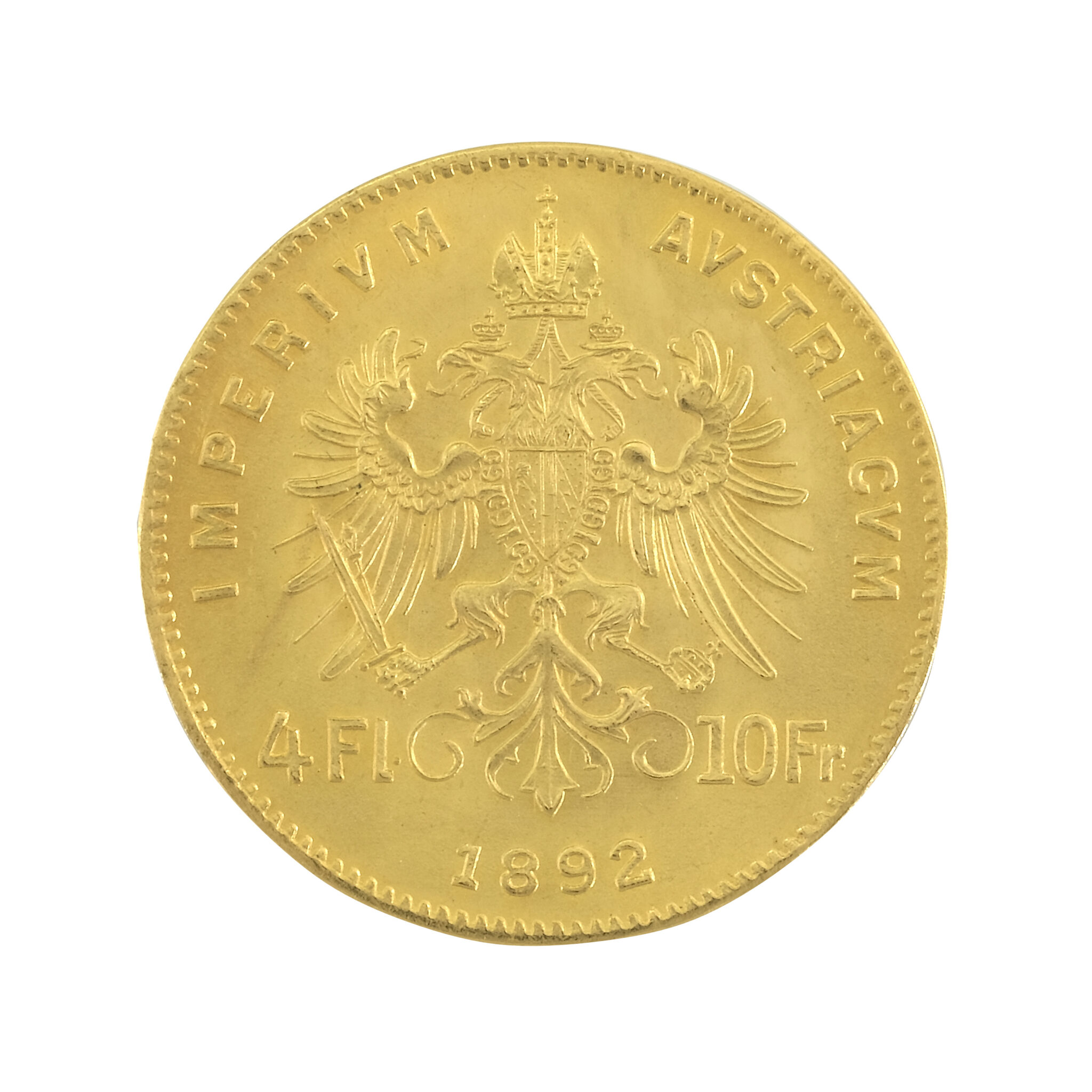 Best Value 1892 4 Florin 10 Franc Restrike Gold Coin - Lois Bullion