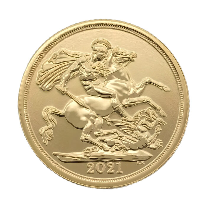 2021 Gold Sovereign Queen Elizabeth II 5th Portrait - Lois Bullion