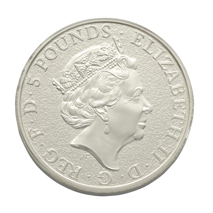 2017 2oz Griffin Of Edward Queen's Beast Silver Coin - Lois Bullion