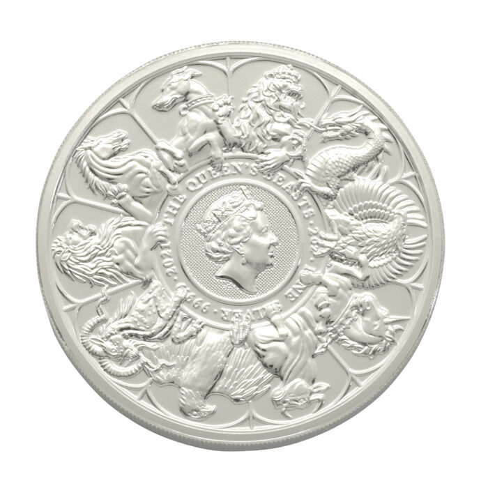 2021 2oz The Queen's Beasts Completer Silver Coin - Lois Bullion