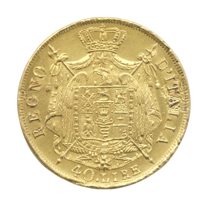 Italian 40 Lire Napoleon I Gold Coin - Lois Bullion