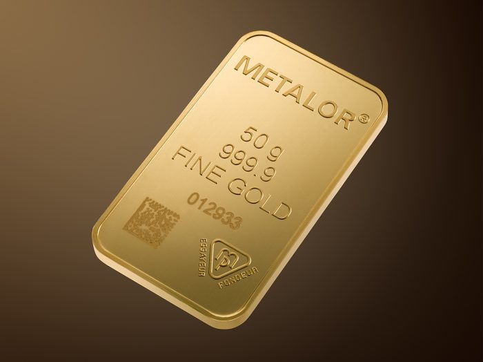 Metalor 50g Gold Bar - Lois Bullion