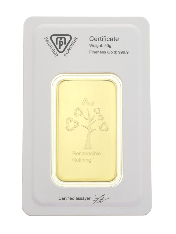 Metalor 50g Gold Bar - Lois Bullion
