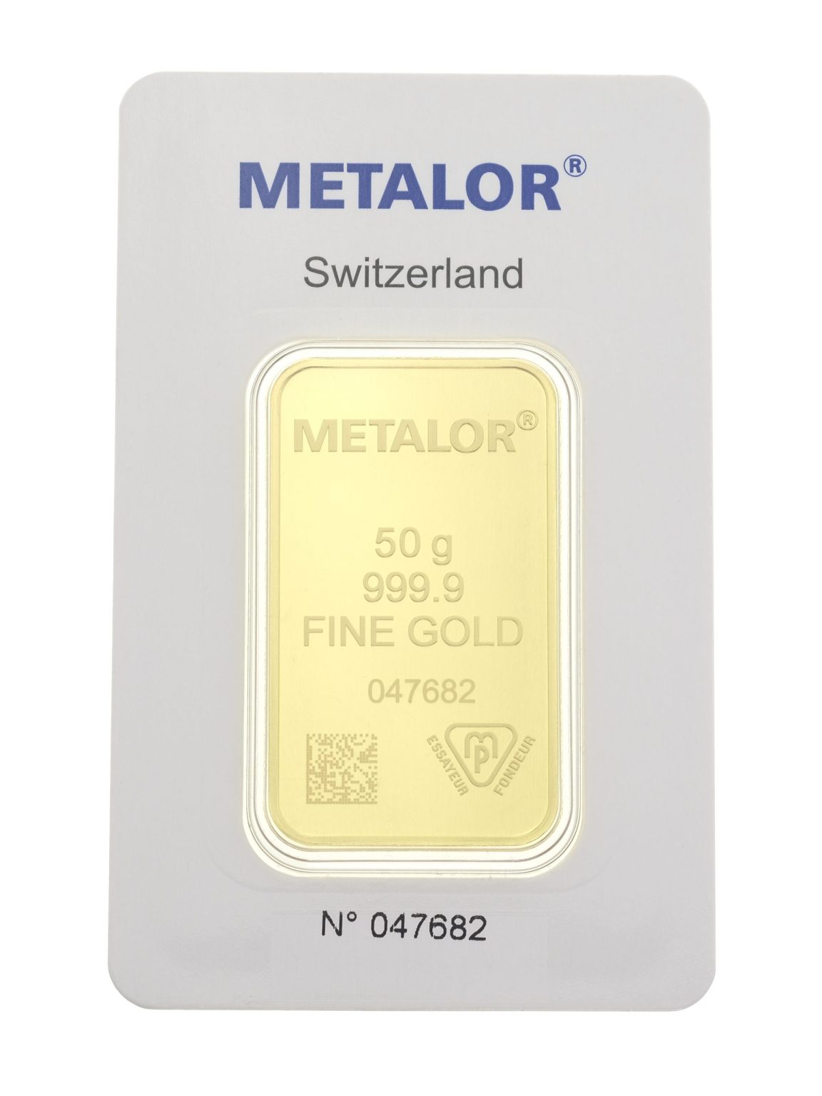 Metalor 50g Gold Bar - Lois Bullion