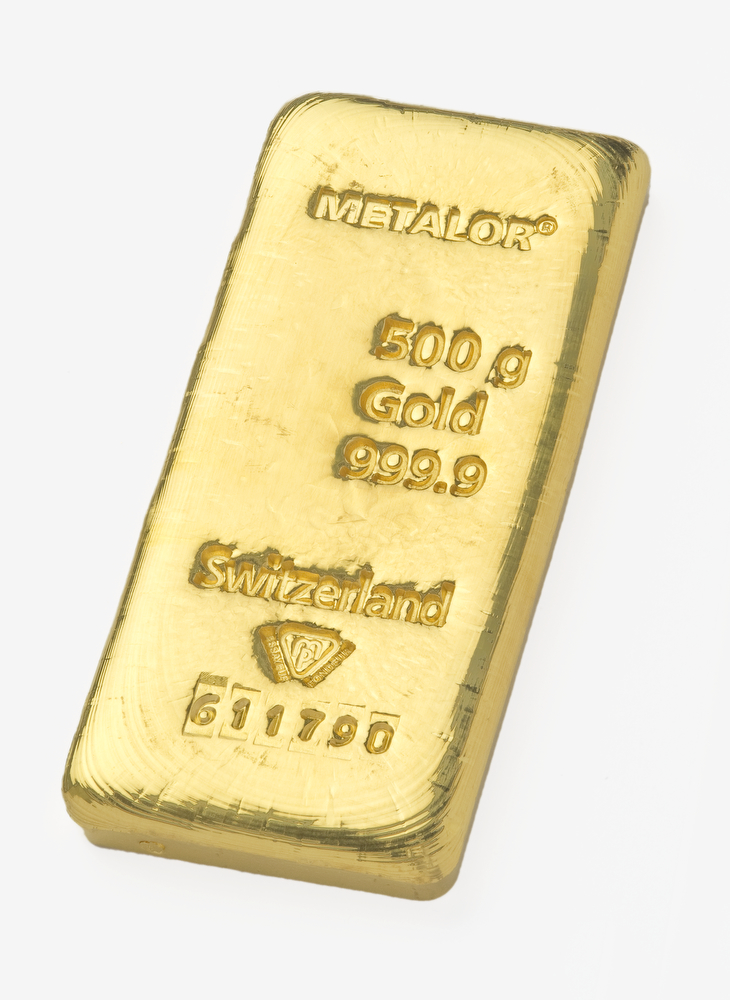 Metalor 500g Gold Cast Bar Lois Bullion Metalor 500g Gold Cast Bar Lois Bullion