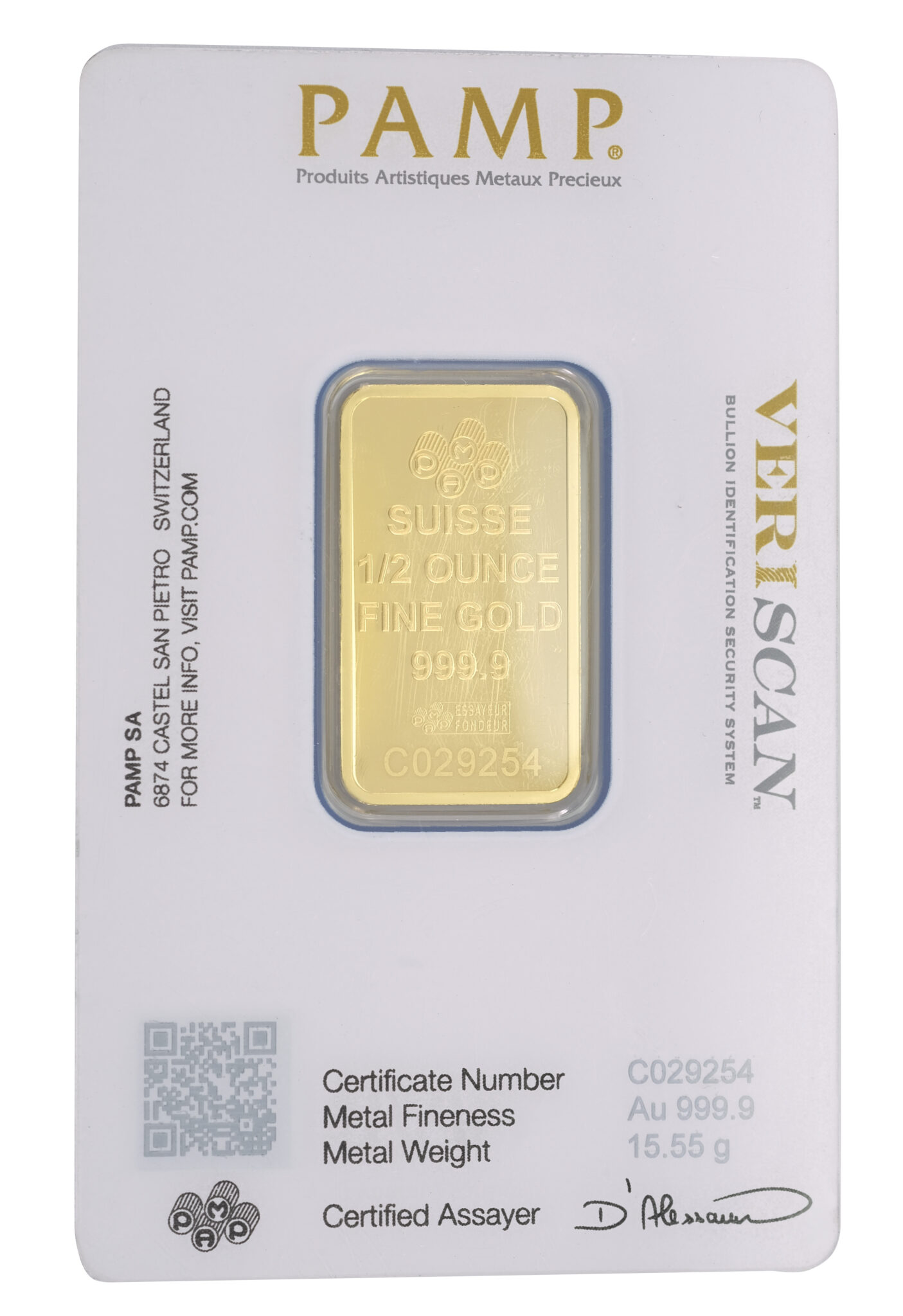Lady Fortuna PAMP 1/2 Ounce Gold Bar - Lois Bullion
