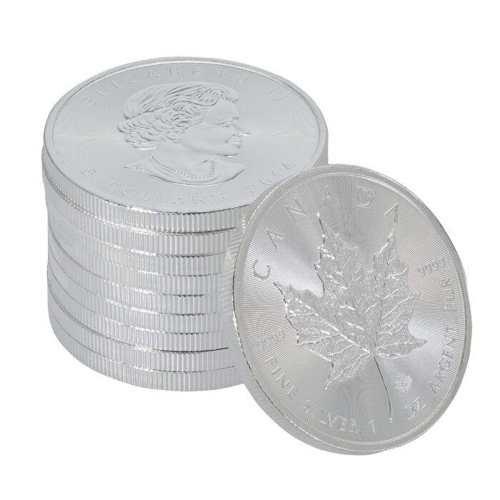 1OZ Silver Canadian Maple Coin Monster Box 2014 500 Coins - Lois Bullion